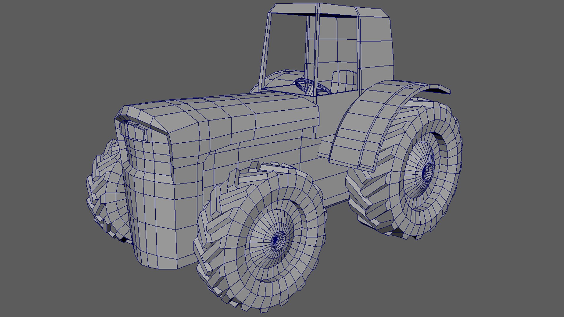 3D Model Low Poly Tractor 01 - TurboSquid 2175212