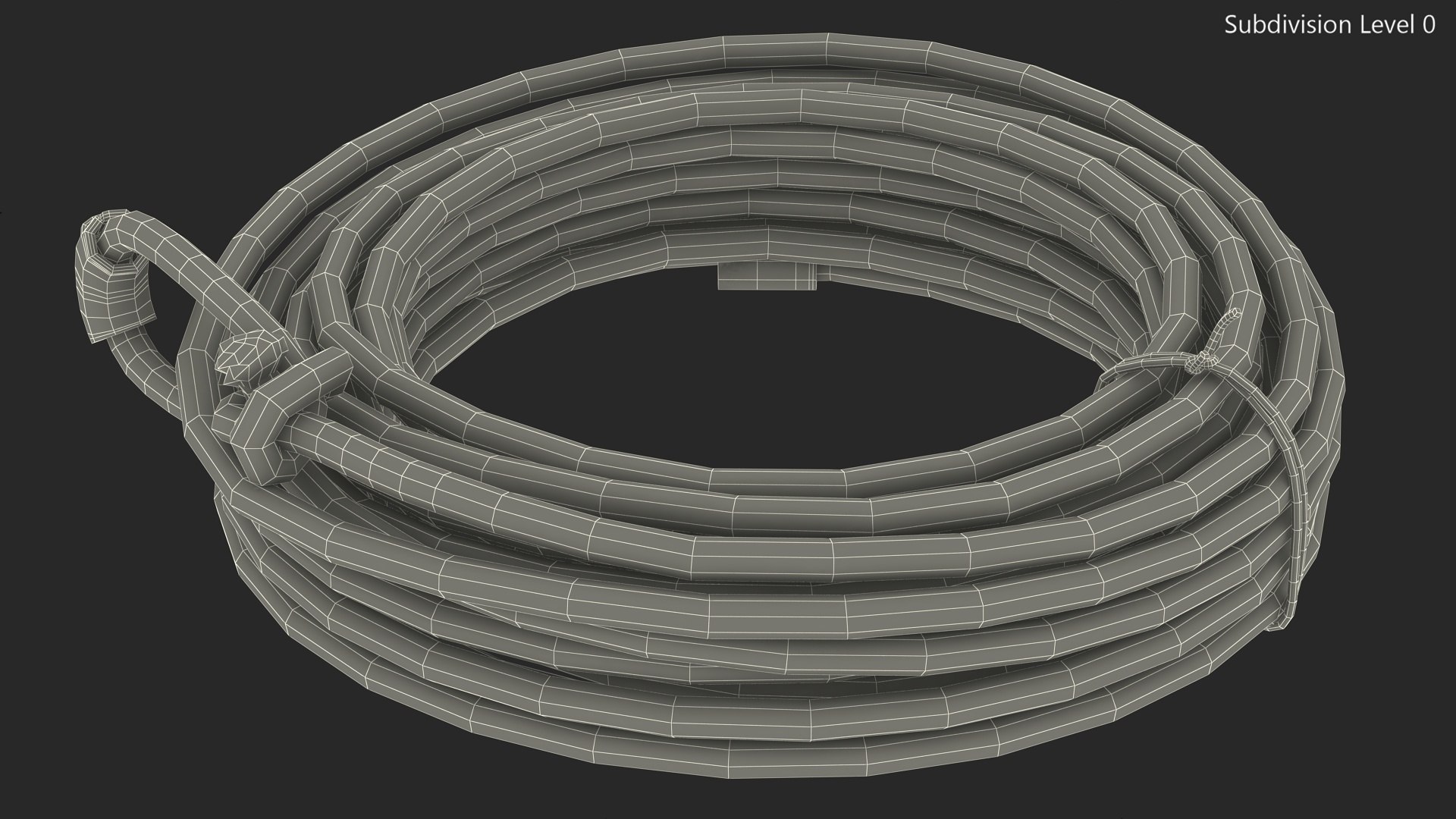 3D Rodeo Lasso Rope Folded - TurboSquid 2160940