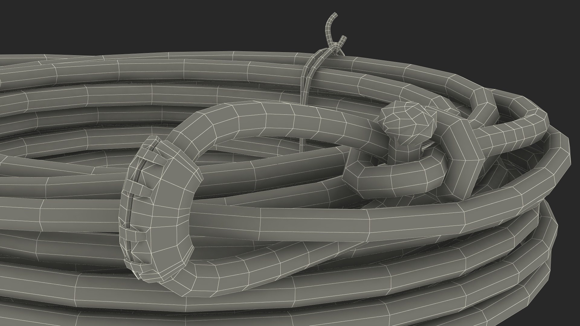 3D Rodeo Lasso Rope Folded - TurboSquid 2160940