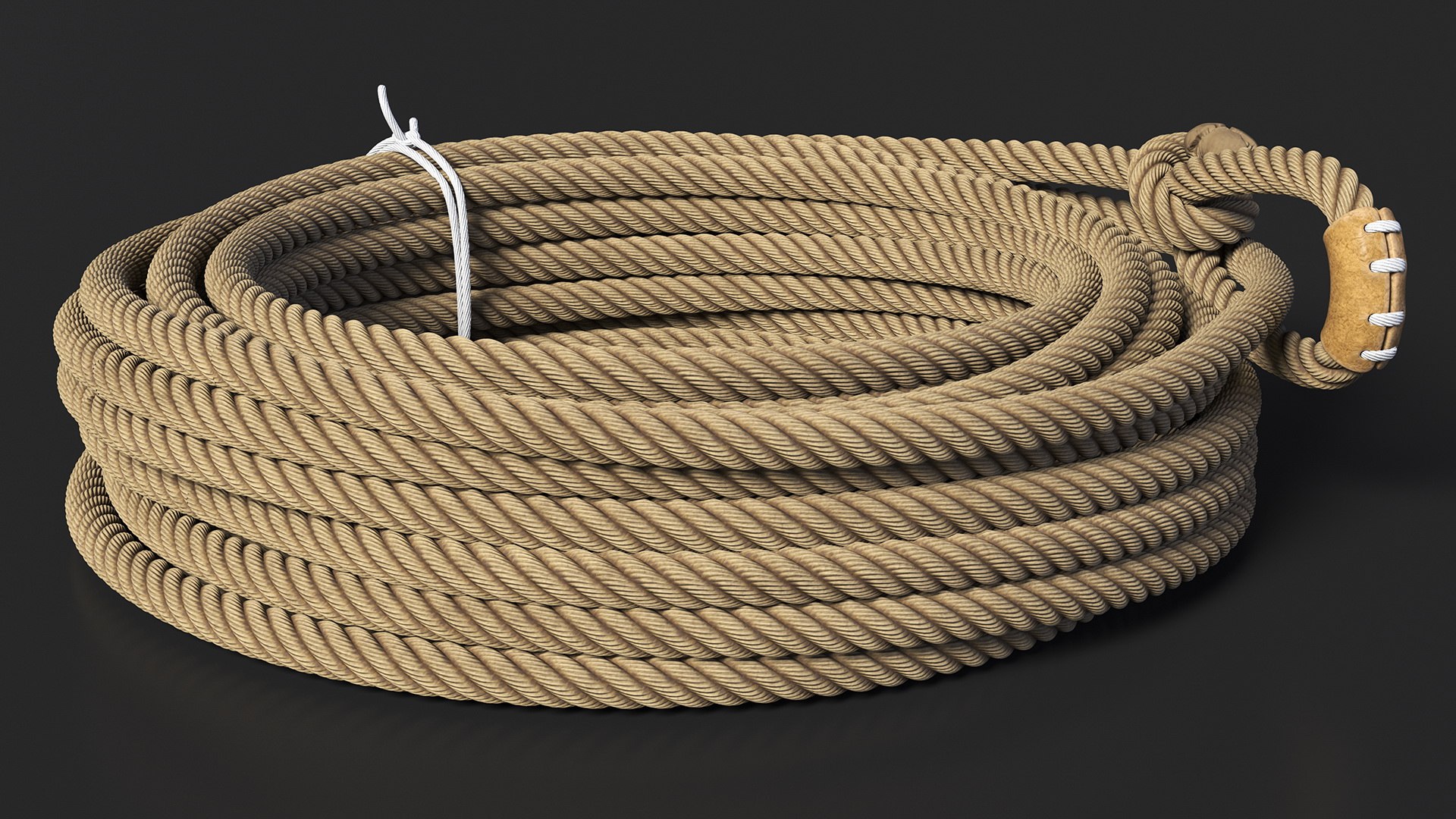 3D Rodeo Lasso Rope Folded - TurboSquid 2160940