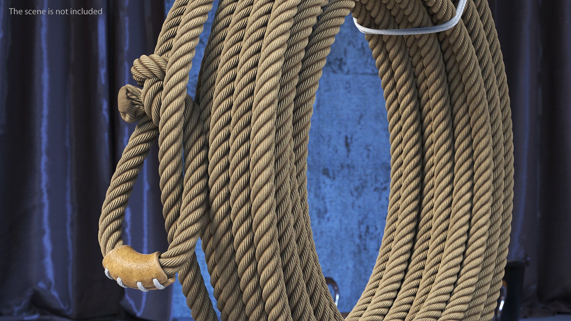 3D Rodeo Lasso Rope Folded - TurboSquid 2160940