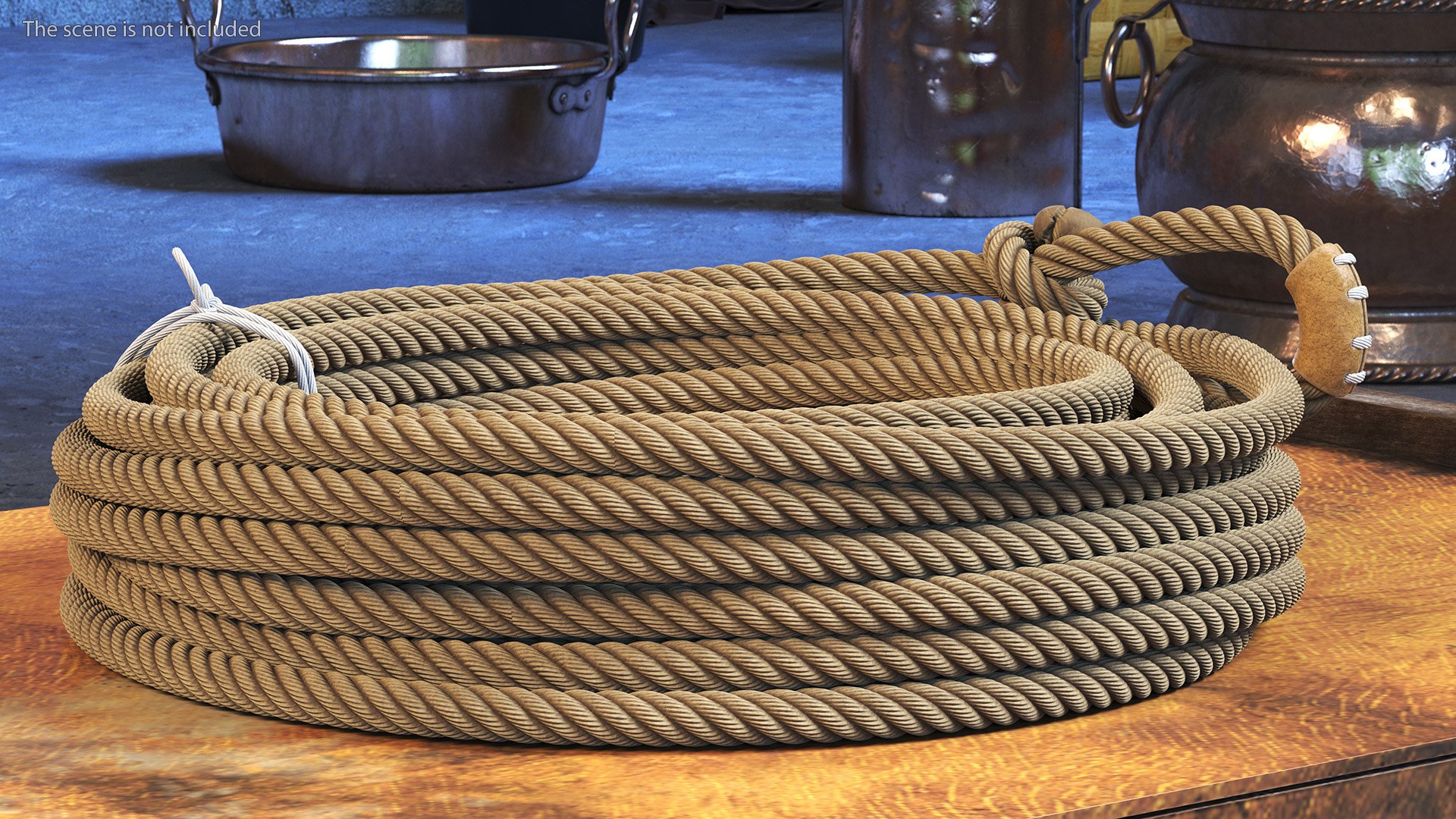 3D Rodeo Lasso Rope Folded - TurboSquid 2160940