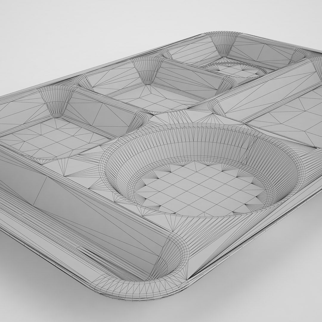 lunch food tray 3ds