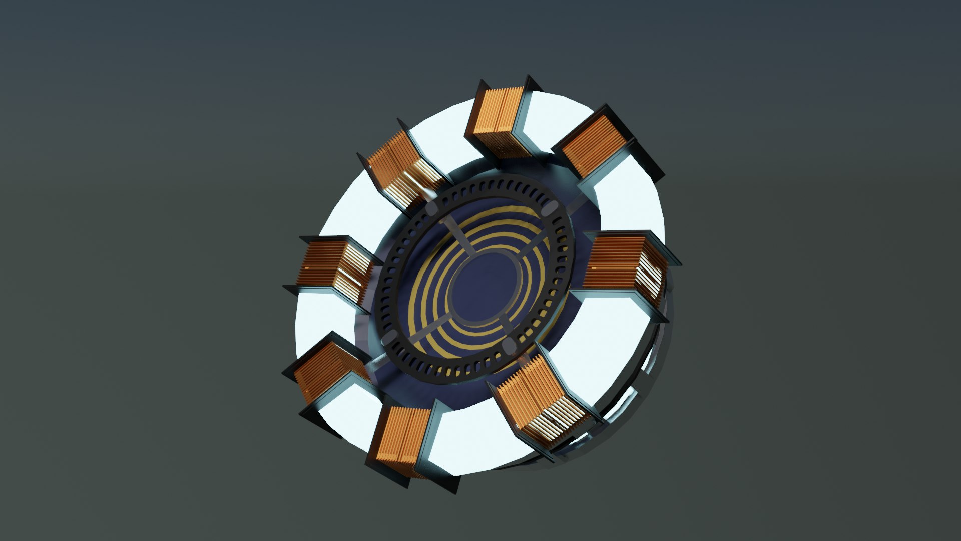 Arc Reactor Mark 1 Helmet Iron Man Model - TurboSquid 2358106
