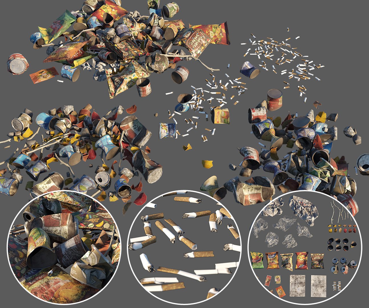 Street Trash 3D Model - TurboSquid 1300463