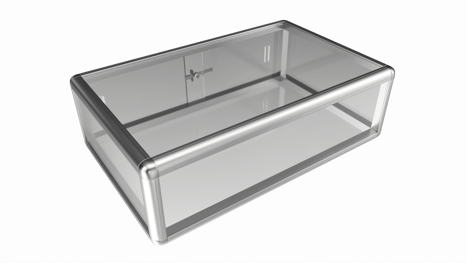 3D Model Store Flat Top Glass Counter Showcase - TurboSquid 2187895
