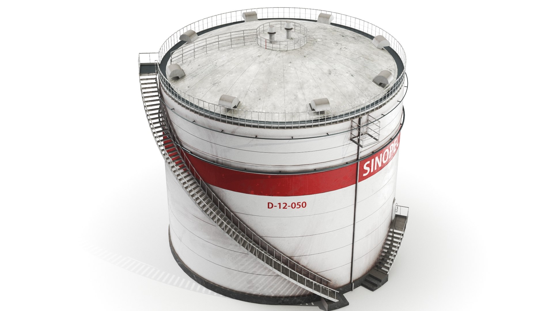 3D Detailed Cylindrical Gas Tank Model - TurboSquid 2336574