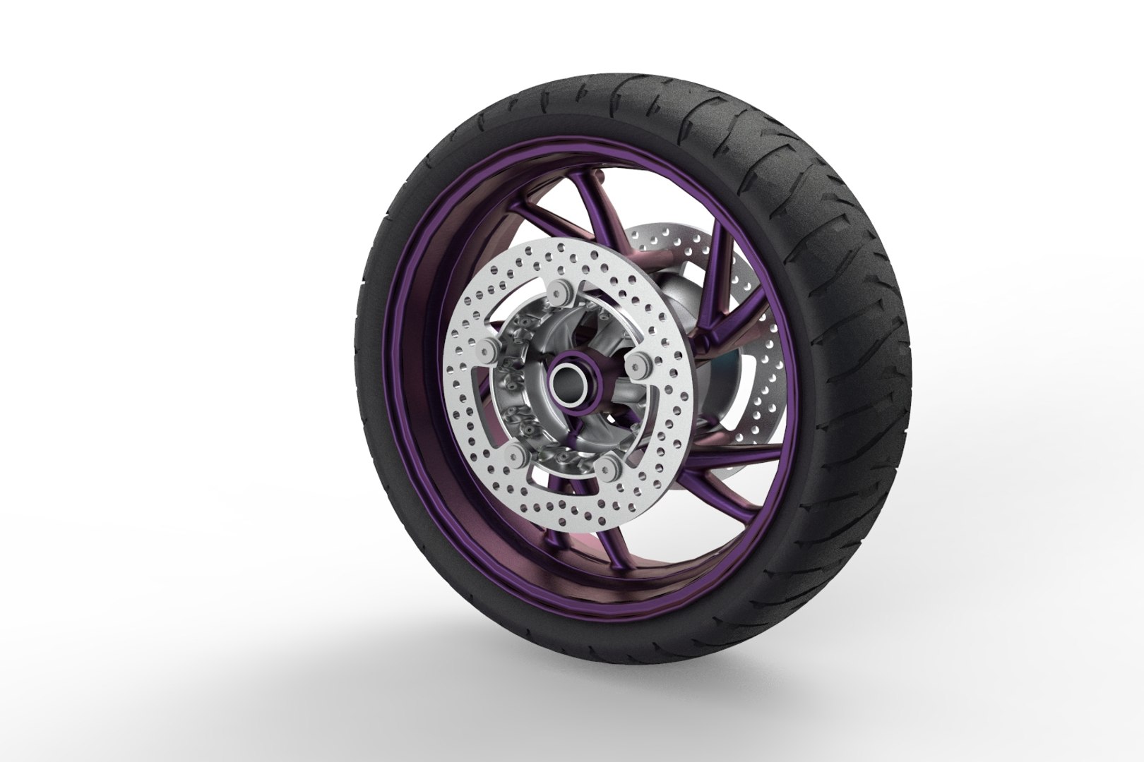 3D Model Motorcycle Wheels - TurboSquid 1557862
