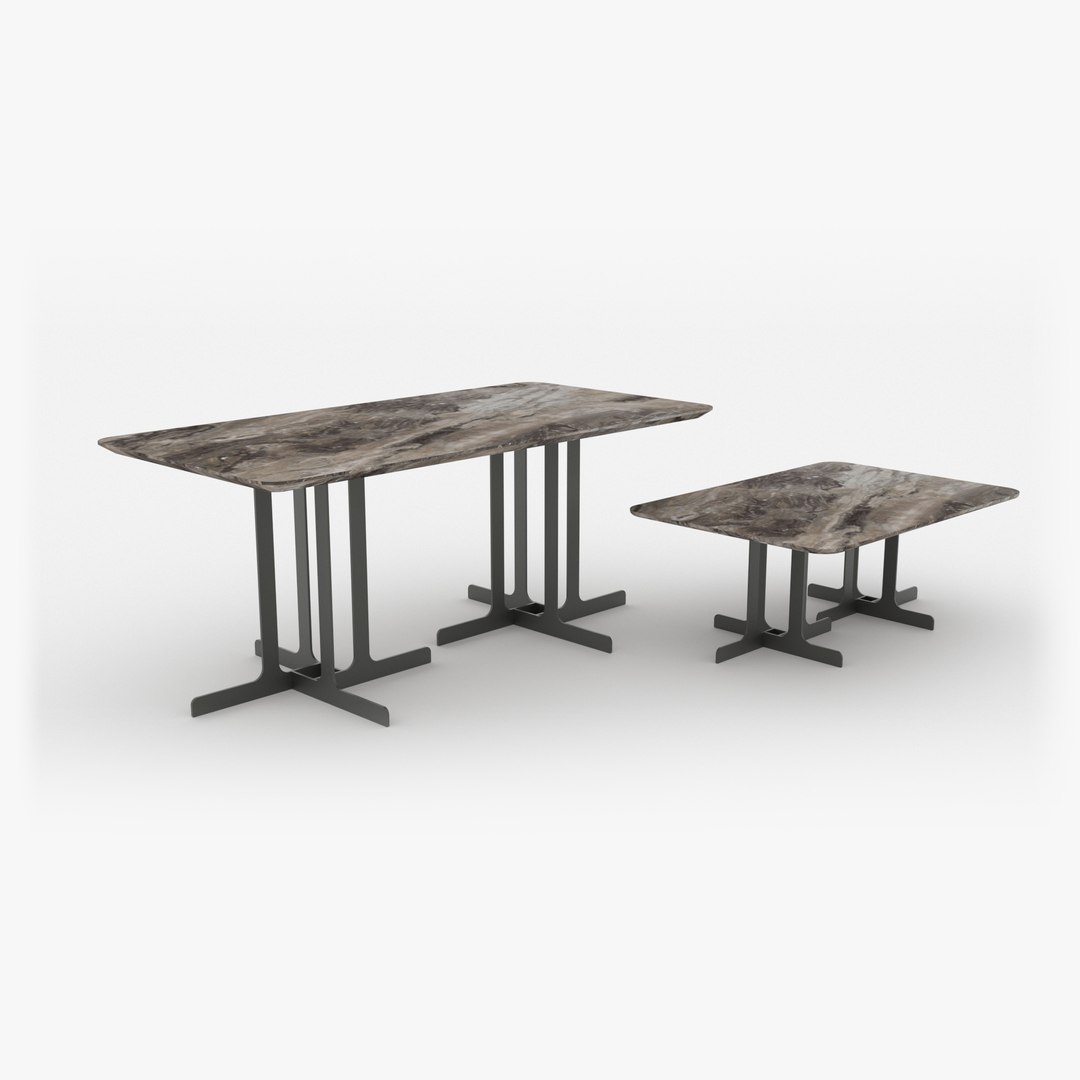 3D Model Metal Leg Table - TurboSquid 2245514