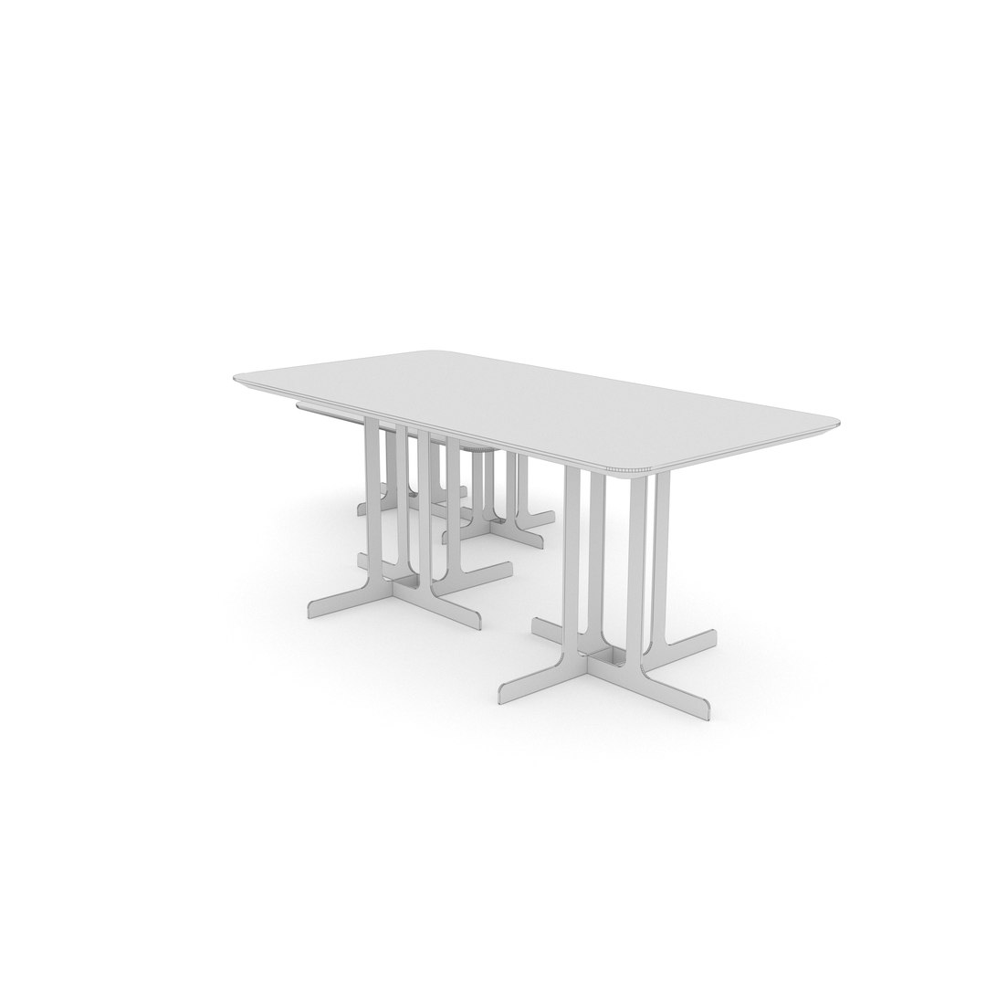 3D Model Metal Leg Table - TurboSquid 2245514