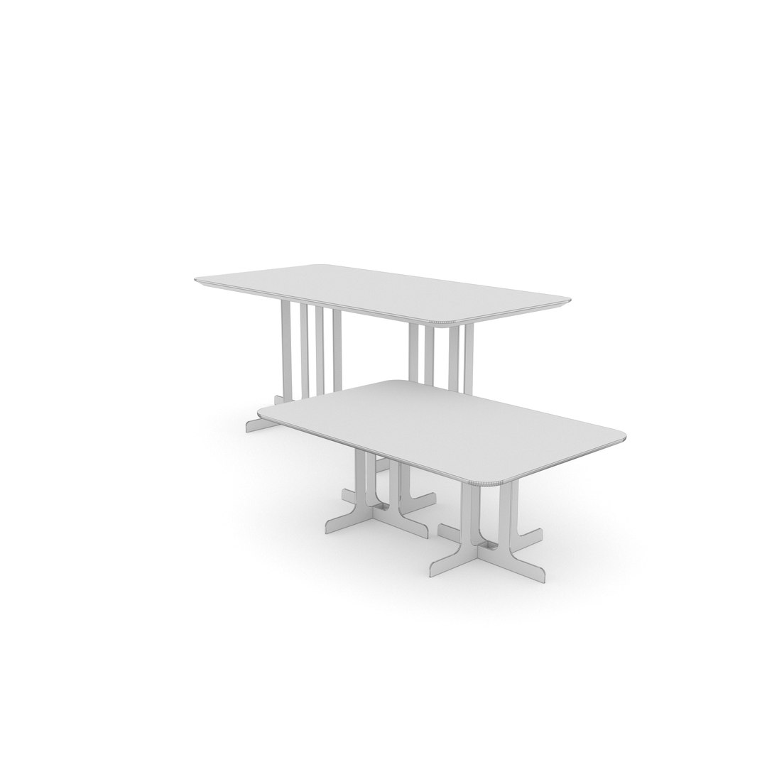 3D Model Metal Leg Table - TurboSquid 2245514