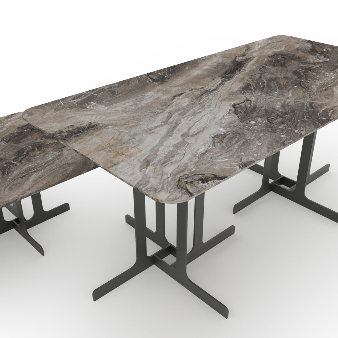 3D Model Metal Leg Table - TurboSquid 2245514