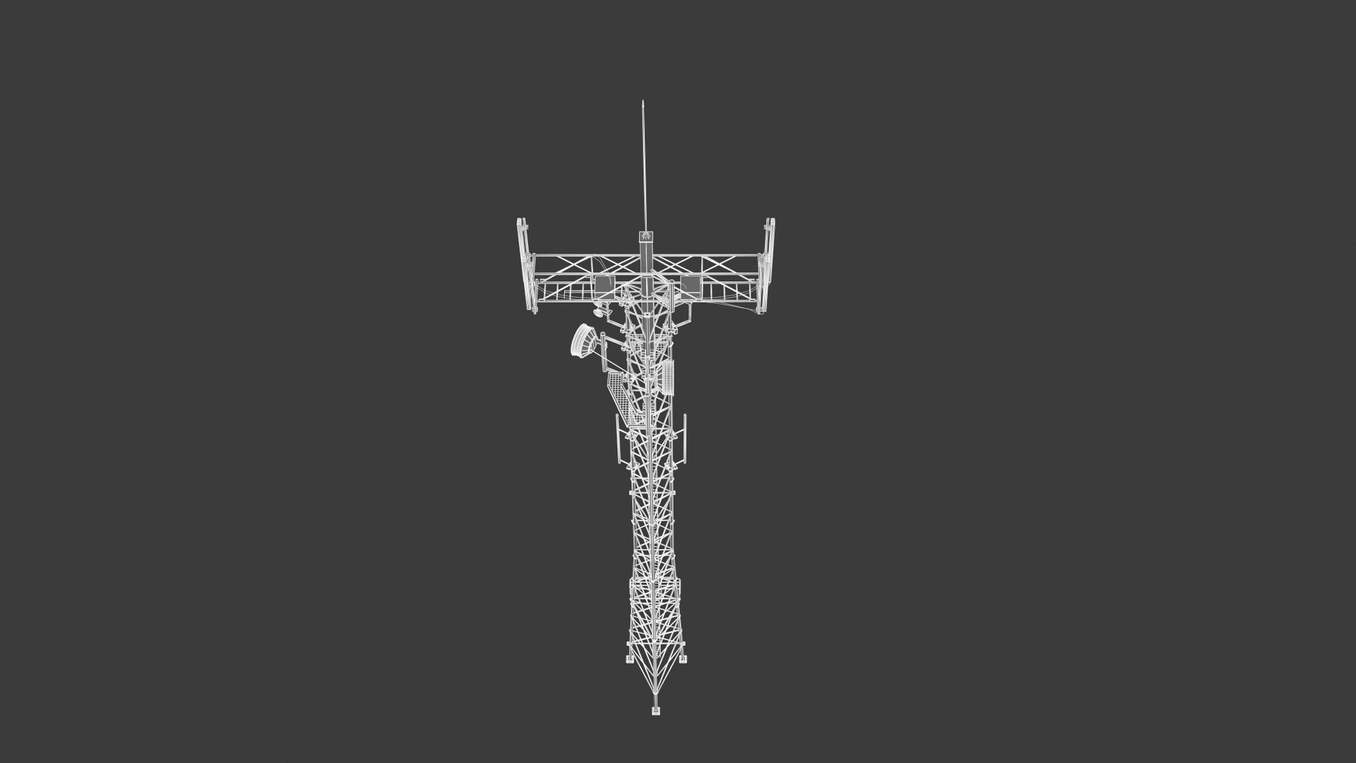 3D Telecommunication Tower 05 - TurboSquid 1714808