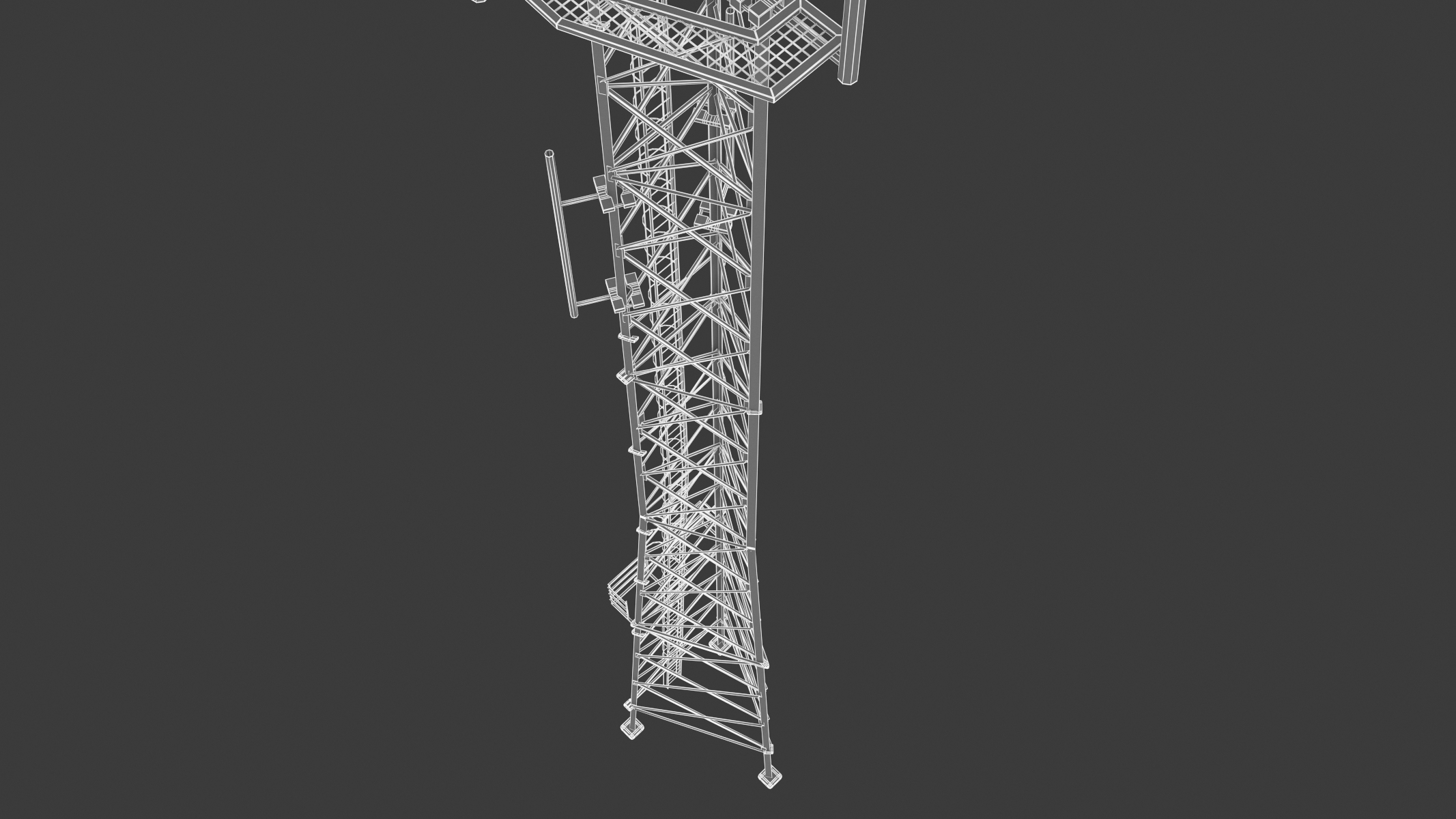 3D Telecommunication Tower 05 - TurboSquid 1714808