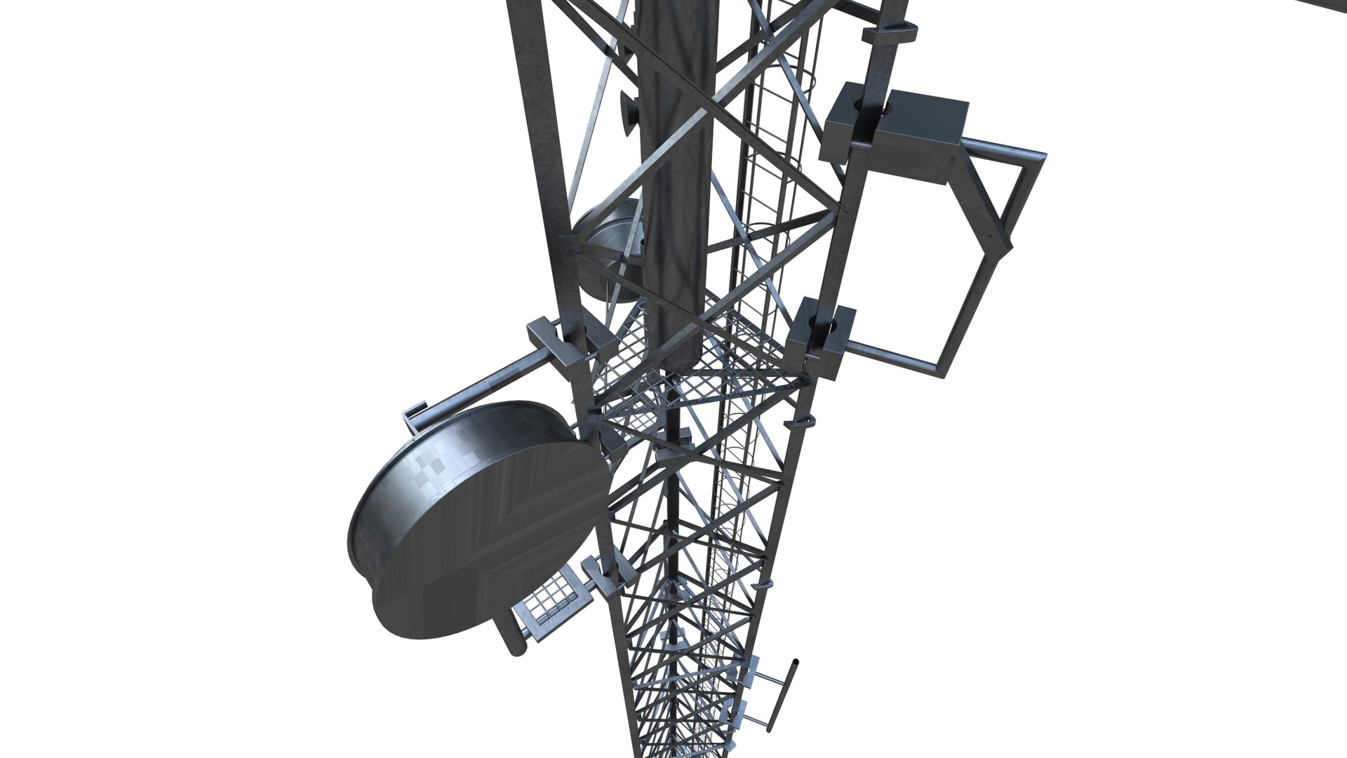 3D Telecommunication Tower 05 - TurboSquid 1714808