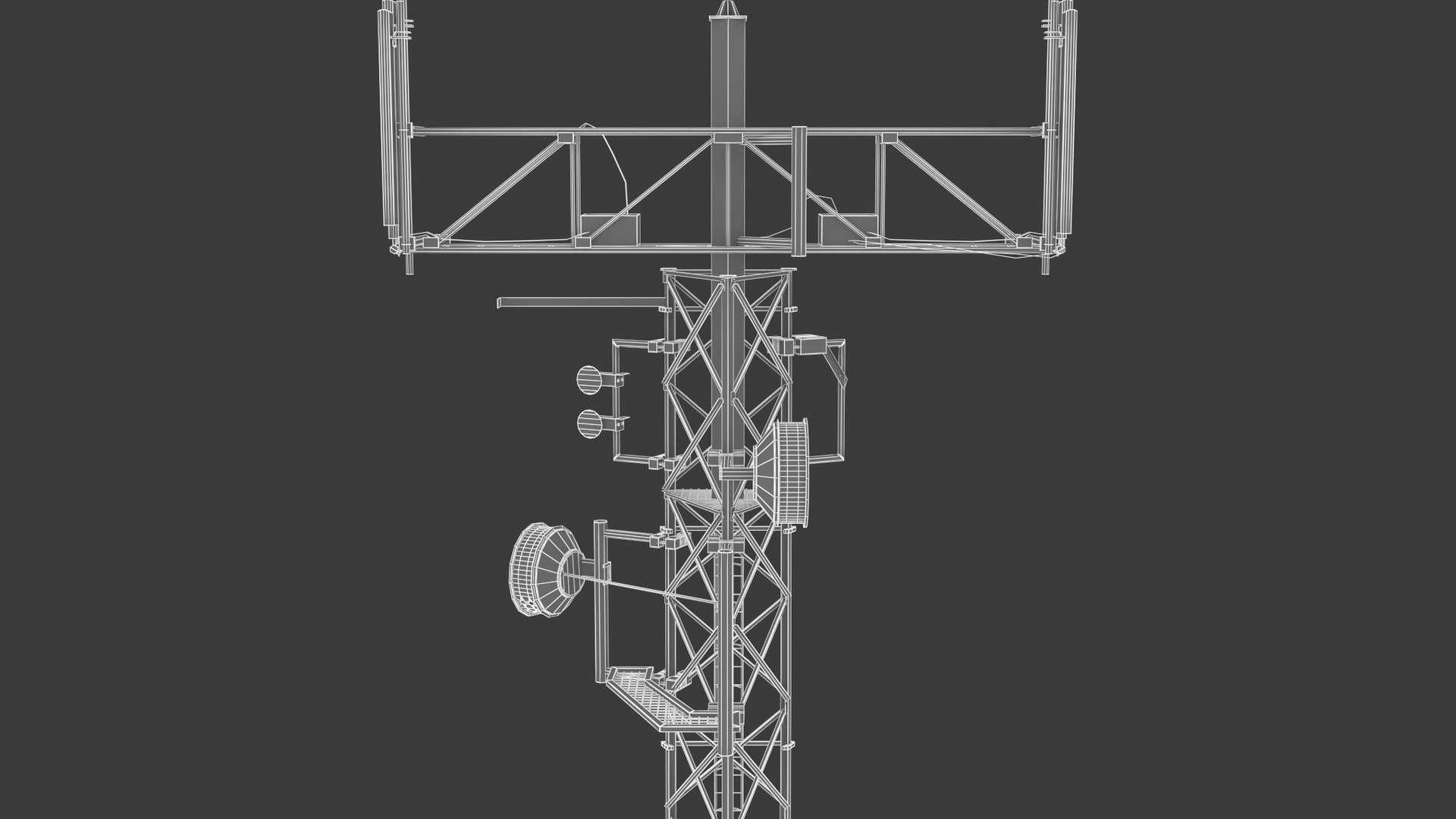 3D Telecommunication Tower 05 - TurboSquid 1714808
