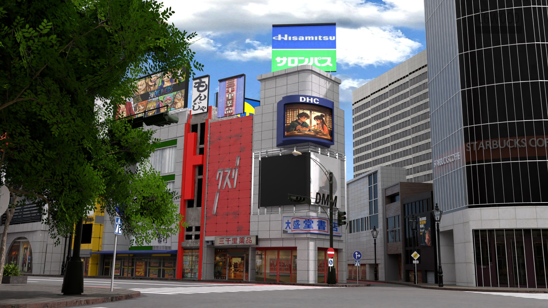Realistic Shibuya Scramble Crossing Shibuya City Tokyo Japan 3D Model ...