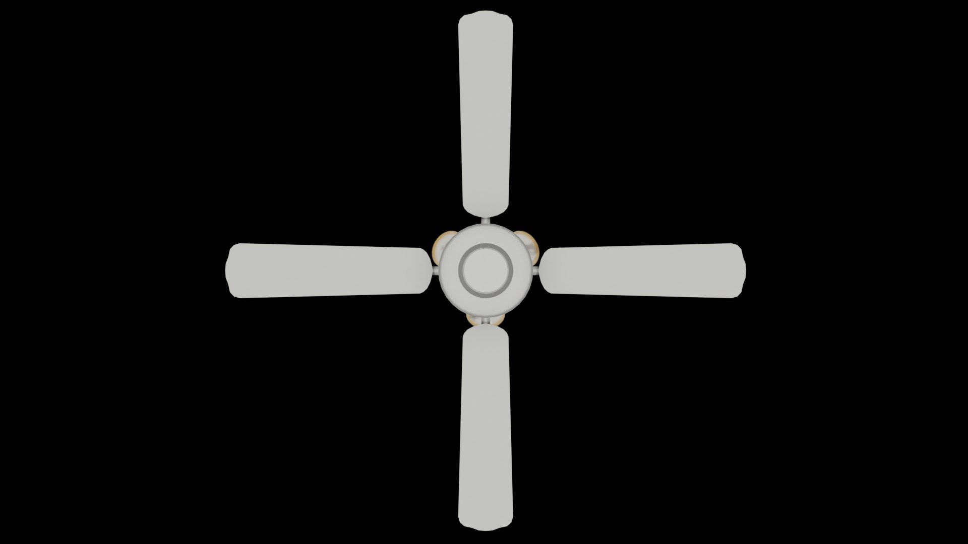 3D Standard White Ceiling Fan Model - TurboSquid 1769097
