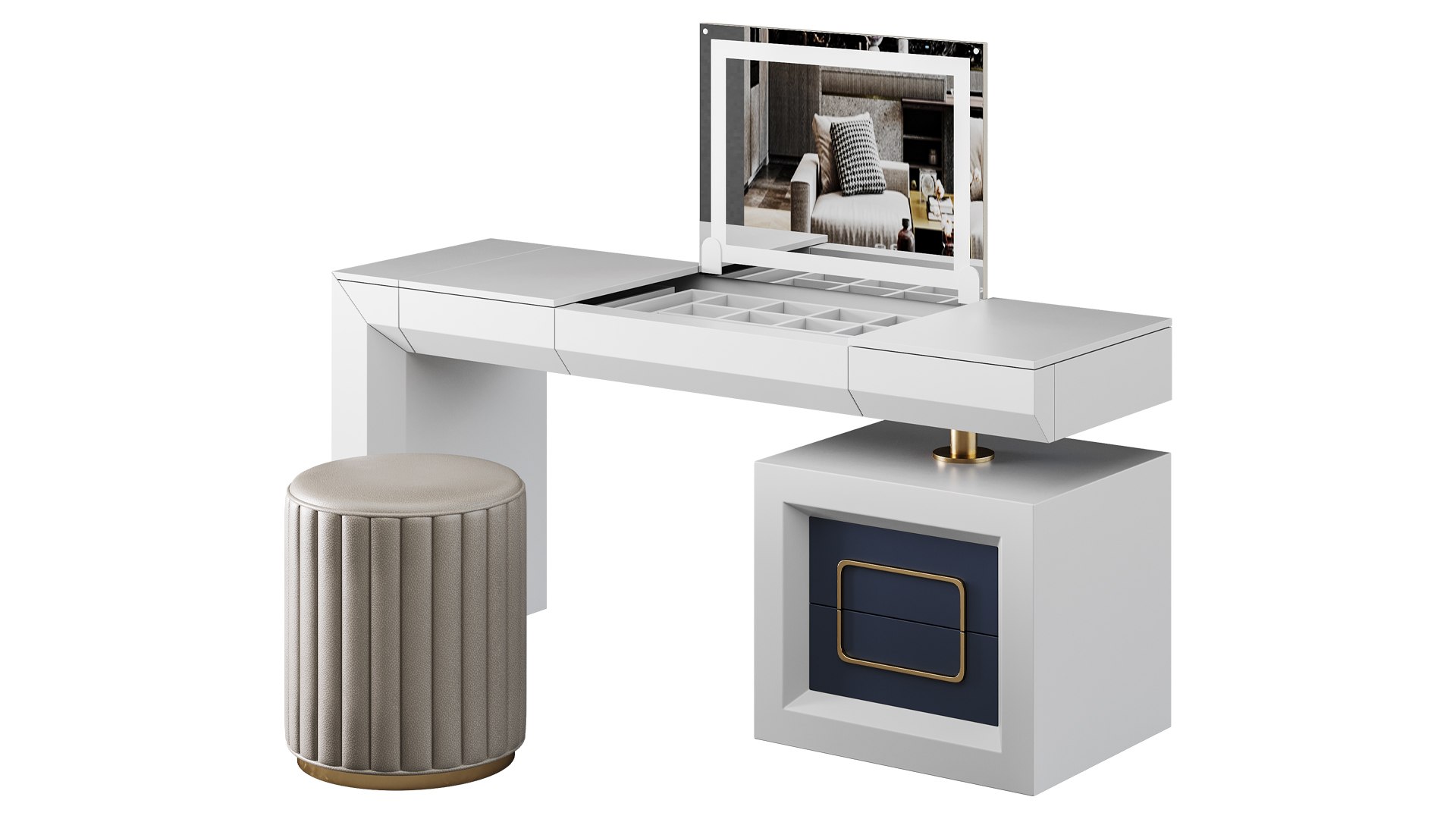3D Dressing Table 02 Model - TurboSquid 2346970