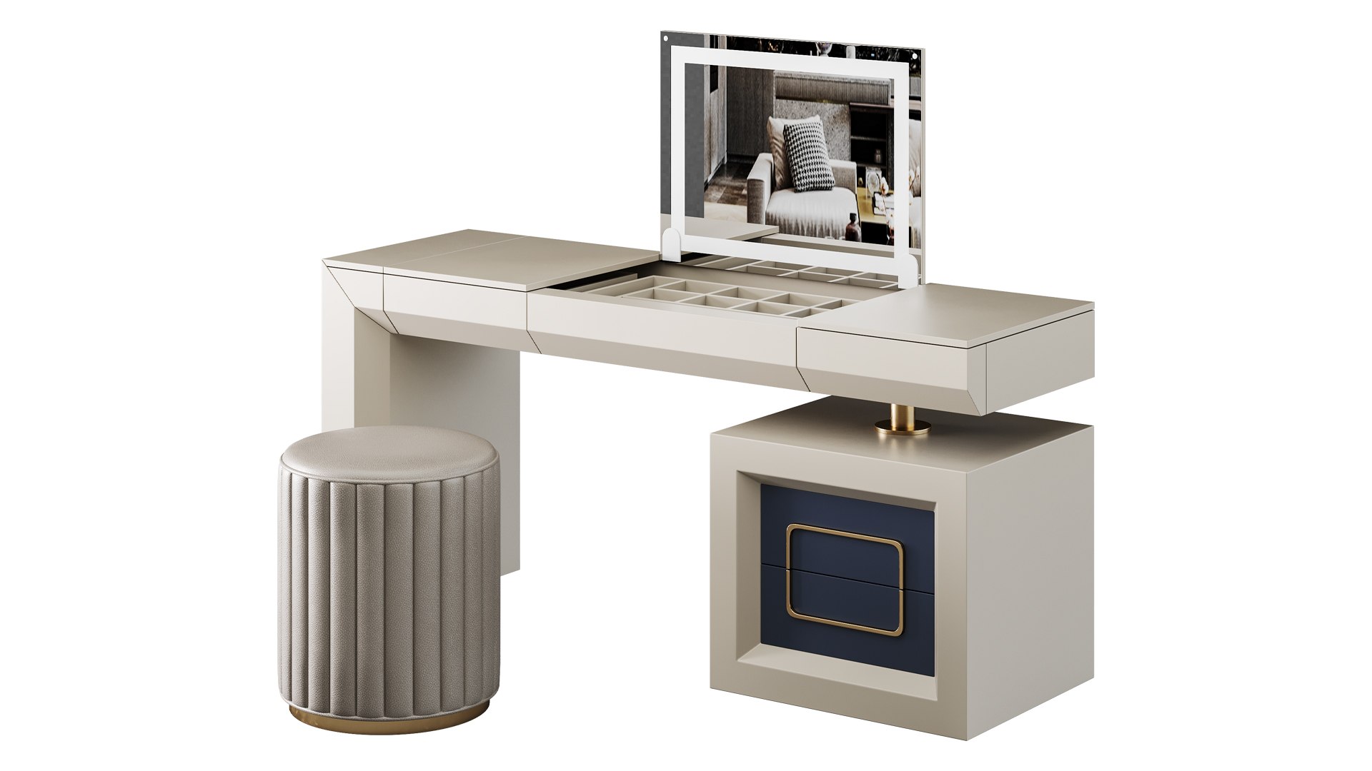 3D Dressing Table 02 Model - TurboSquid 2346970