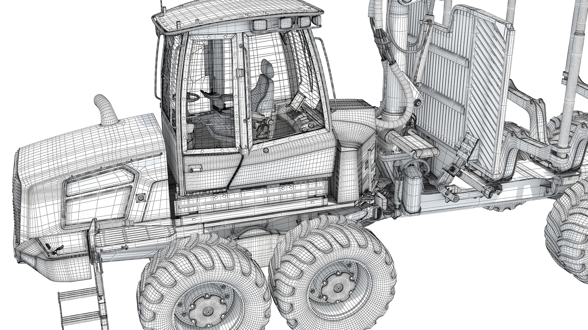 Forestry Forwarder 3D - TurboSquid 2008034