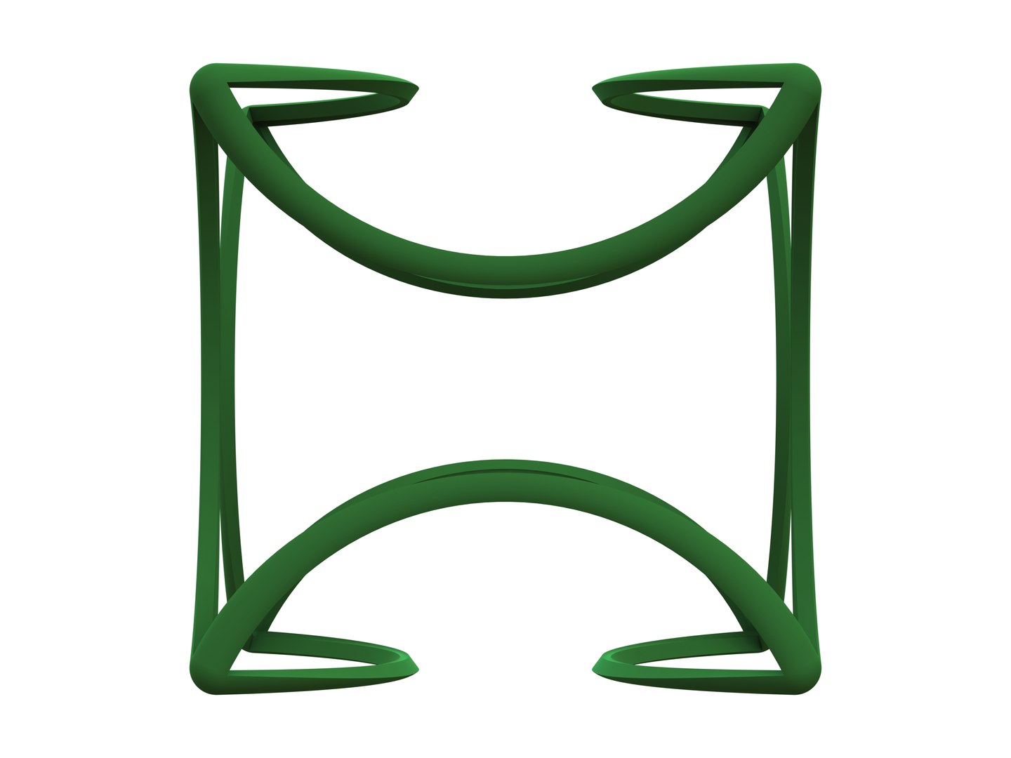 Wireframe Shape Geometric Twisted Cube 3D - TurboSquid 2162750