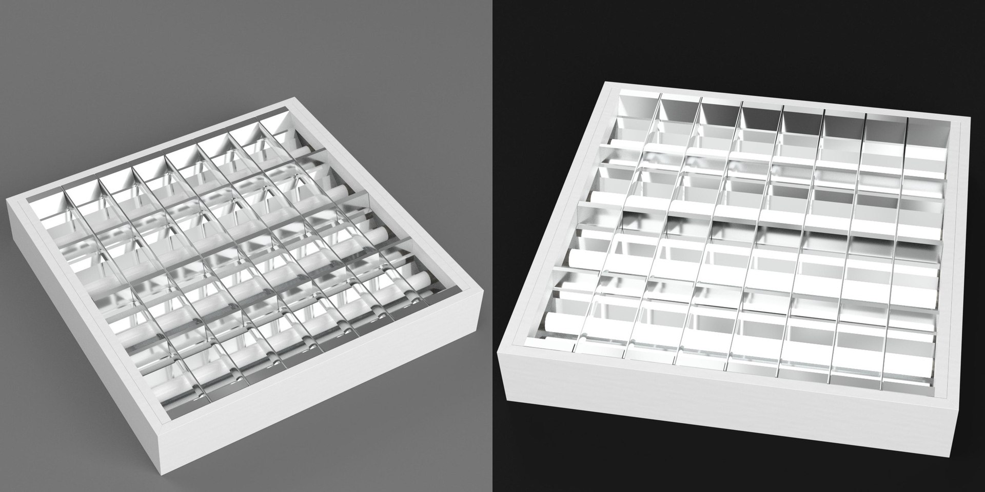 3D Recessed Modular Ceiling Lamp - TurboSquid 2183528