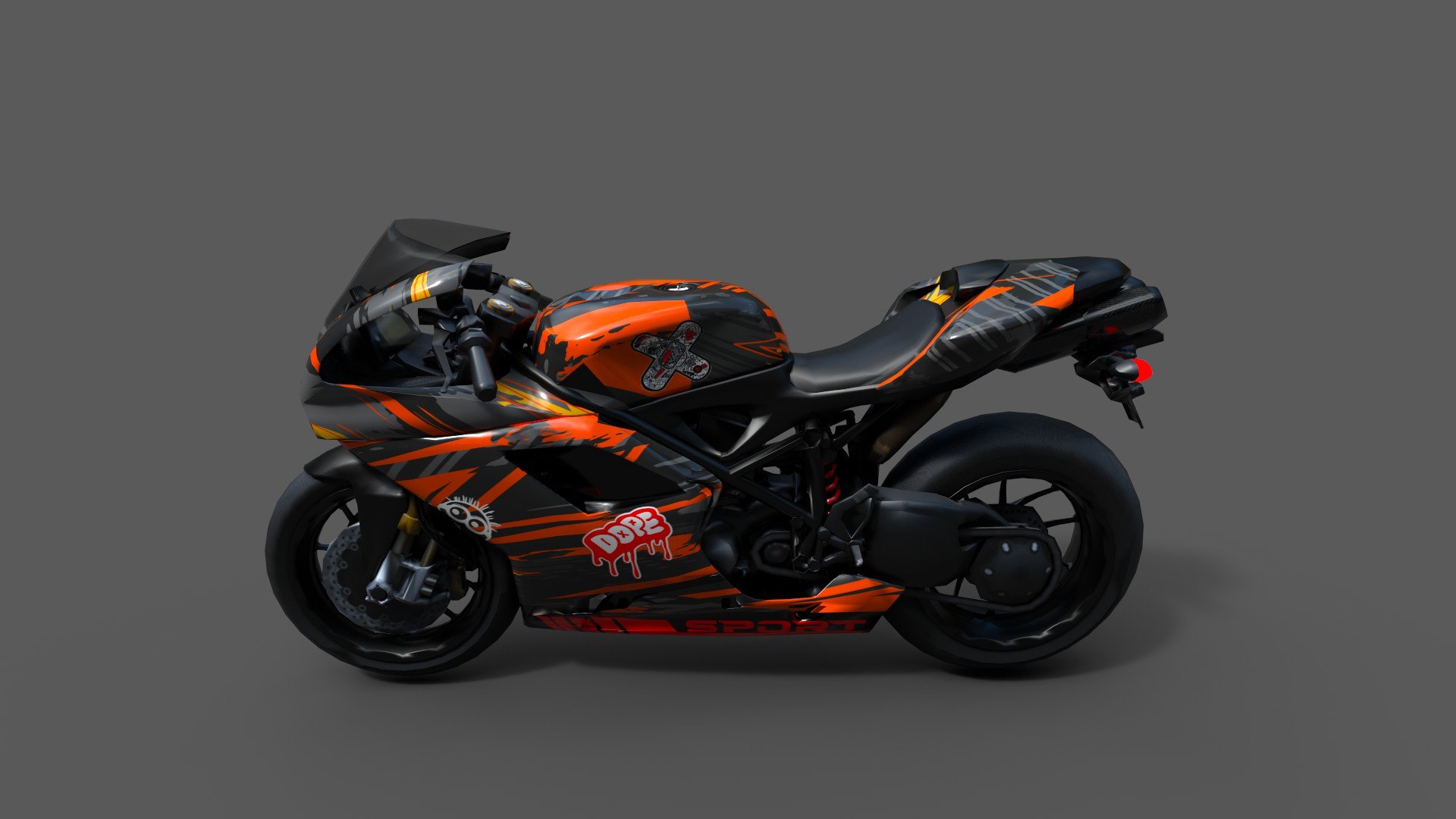 3D Generic 2000s Sport Bike X1 3D Low Poly Model With 4k PBR Textures - TurboSquid 2182861
