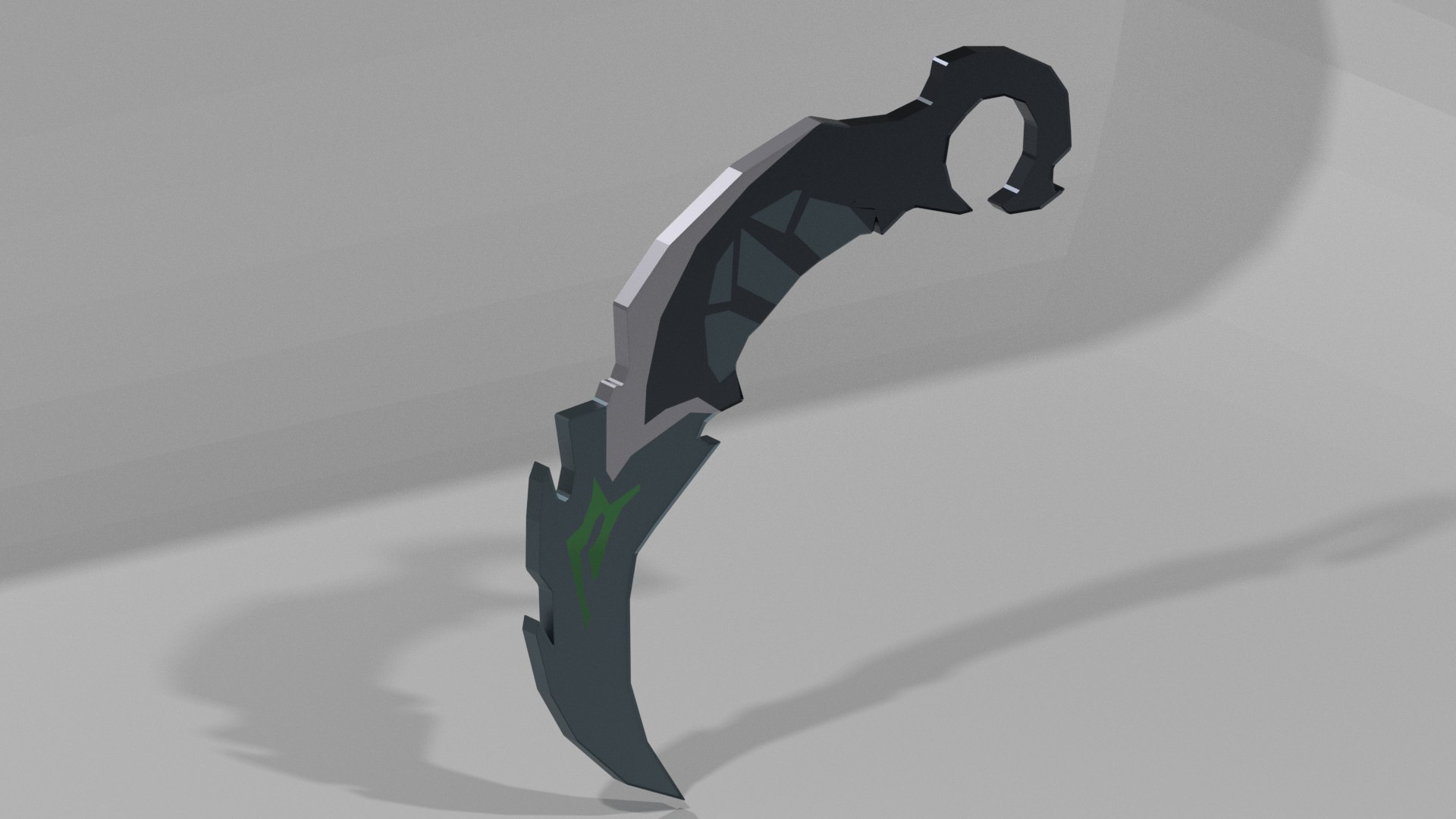 Valorant Kerambit River 3D - TurboSquid 2113019