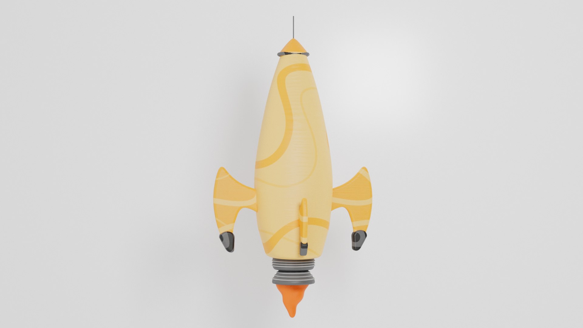 Colorful And Cute Rocket 3D - TurboSquid 1966661