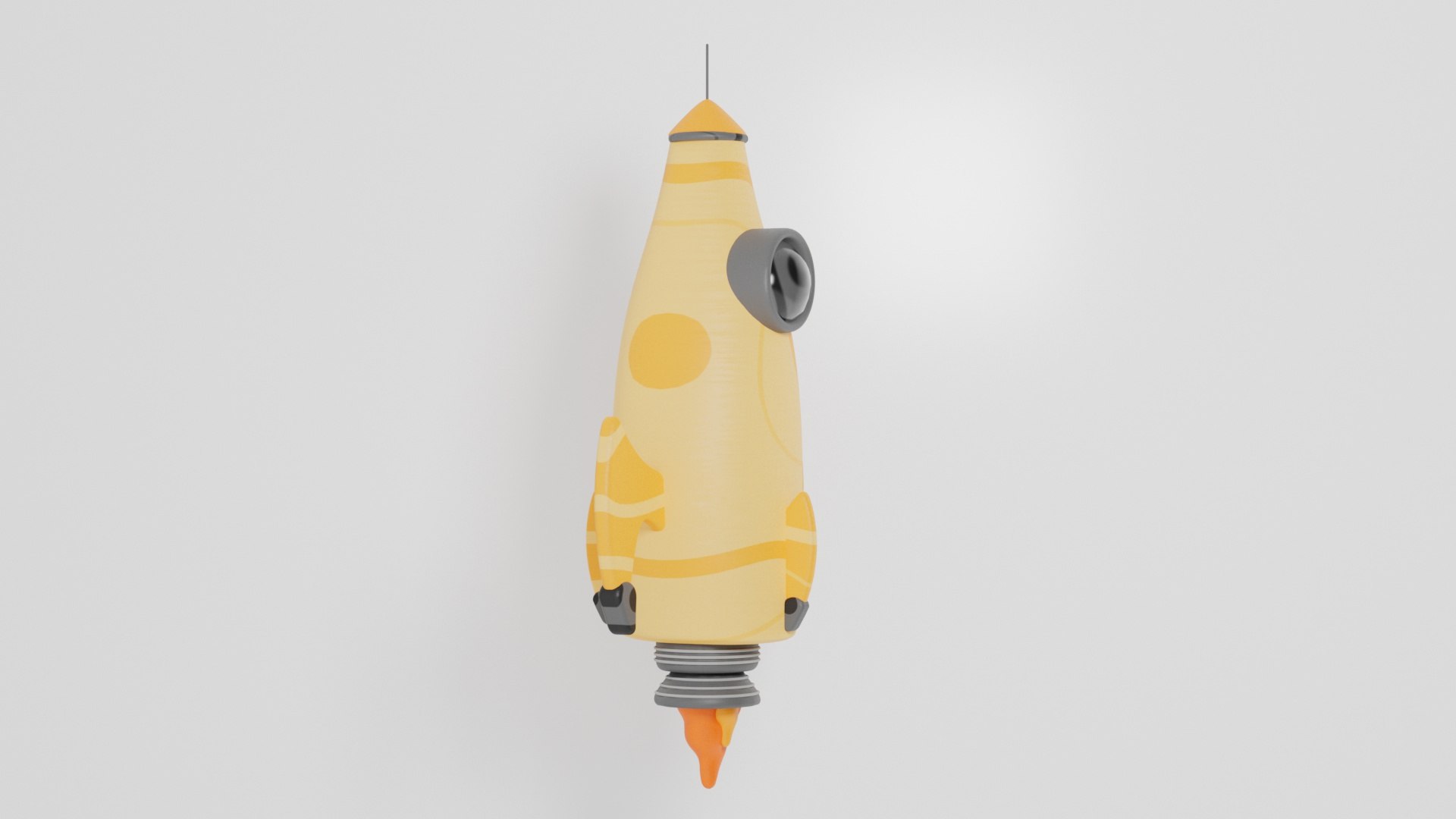 Colorful And Cute Rocket 3D - TurboSquid 1966661