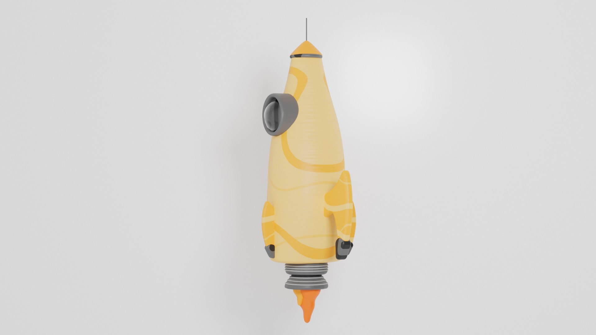 Colorful And Cute Rocket 3D - TurboSquid 1966661
