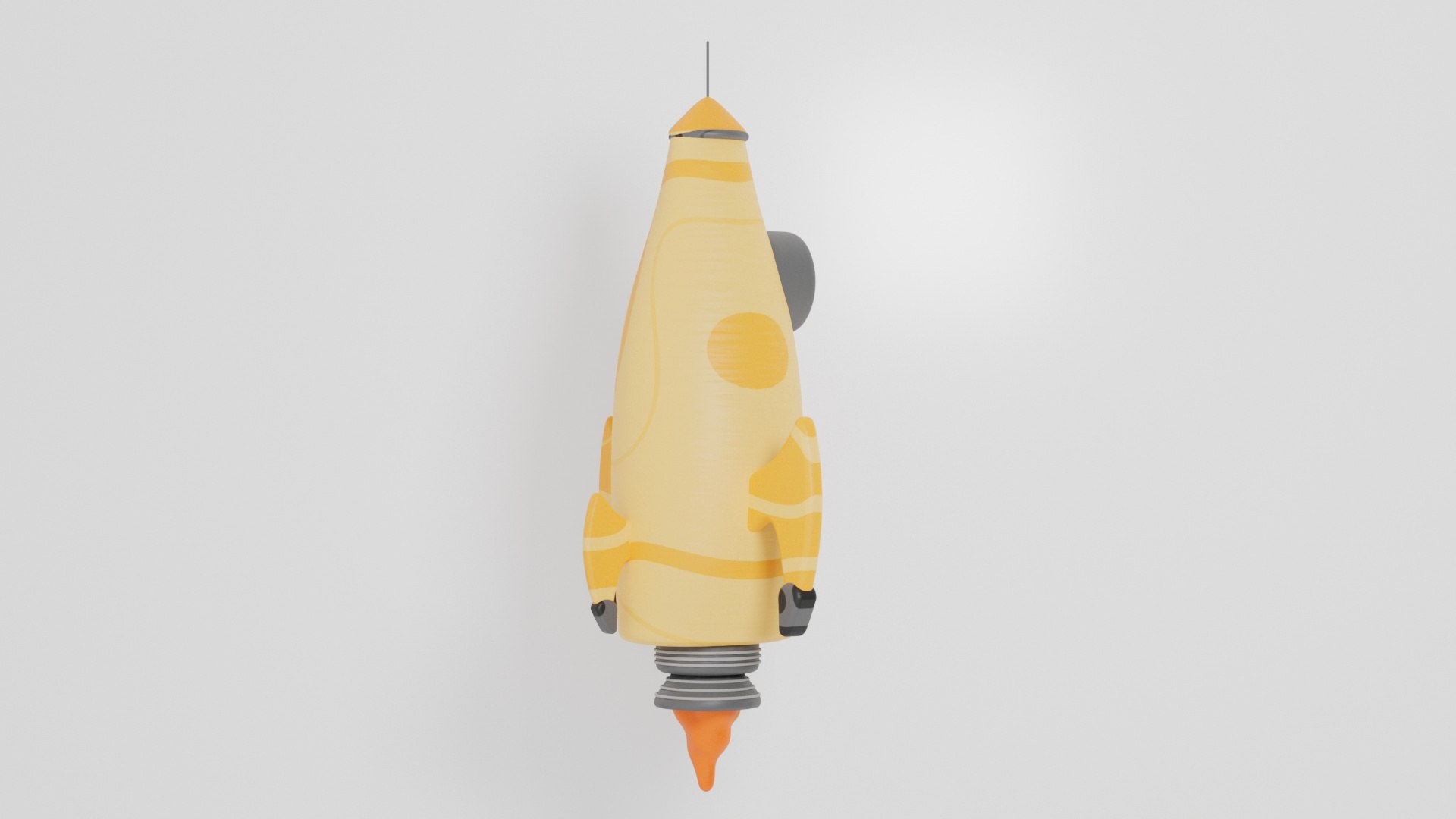 Colorful And Cute Rocket 3D - TurboSquid 1966661