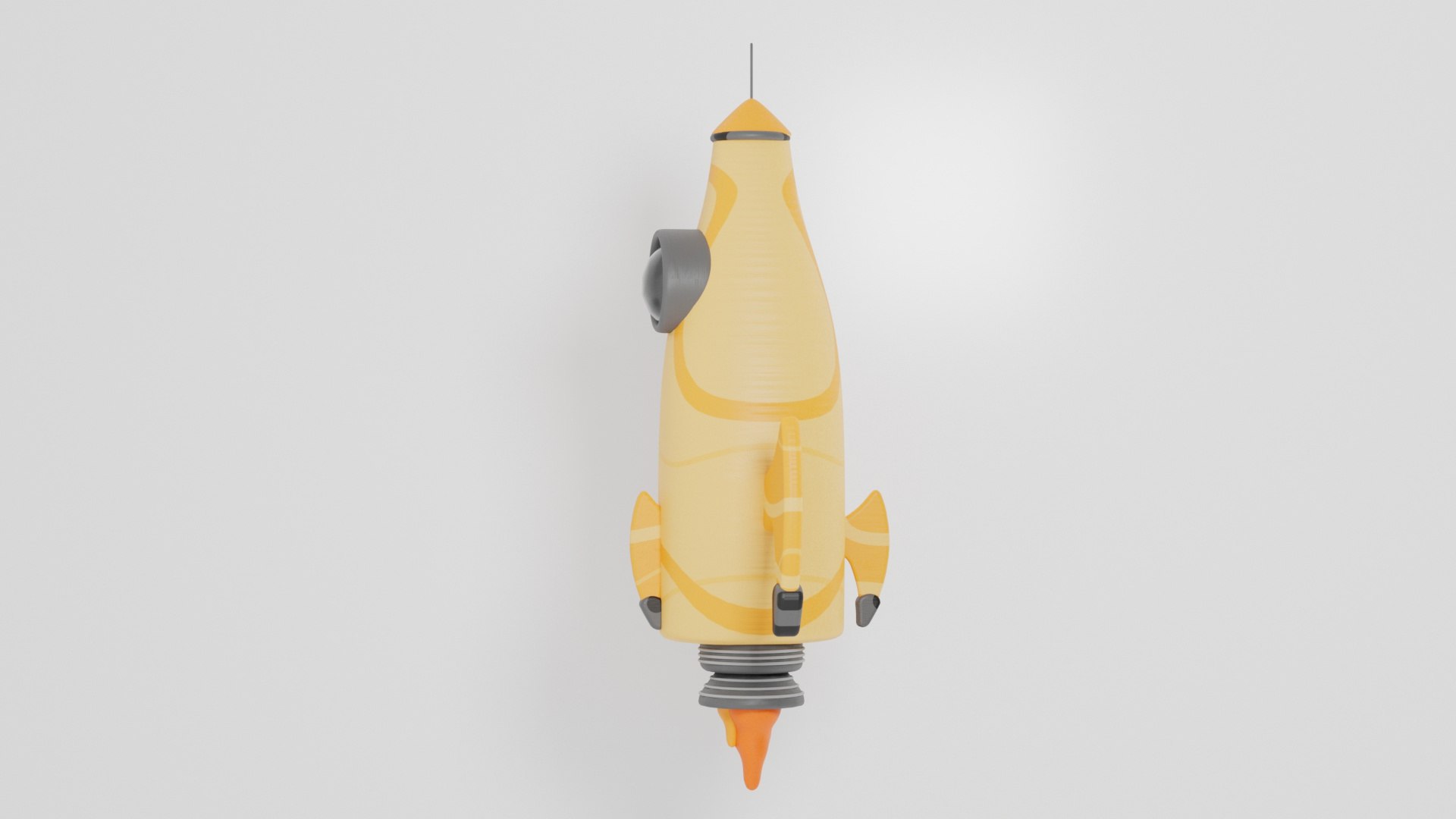 Colorful And Cute Rocket 3D - TurboSquid 1966661