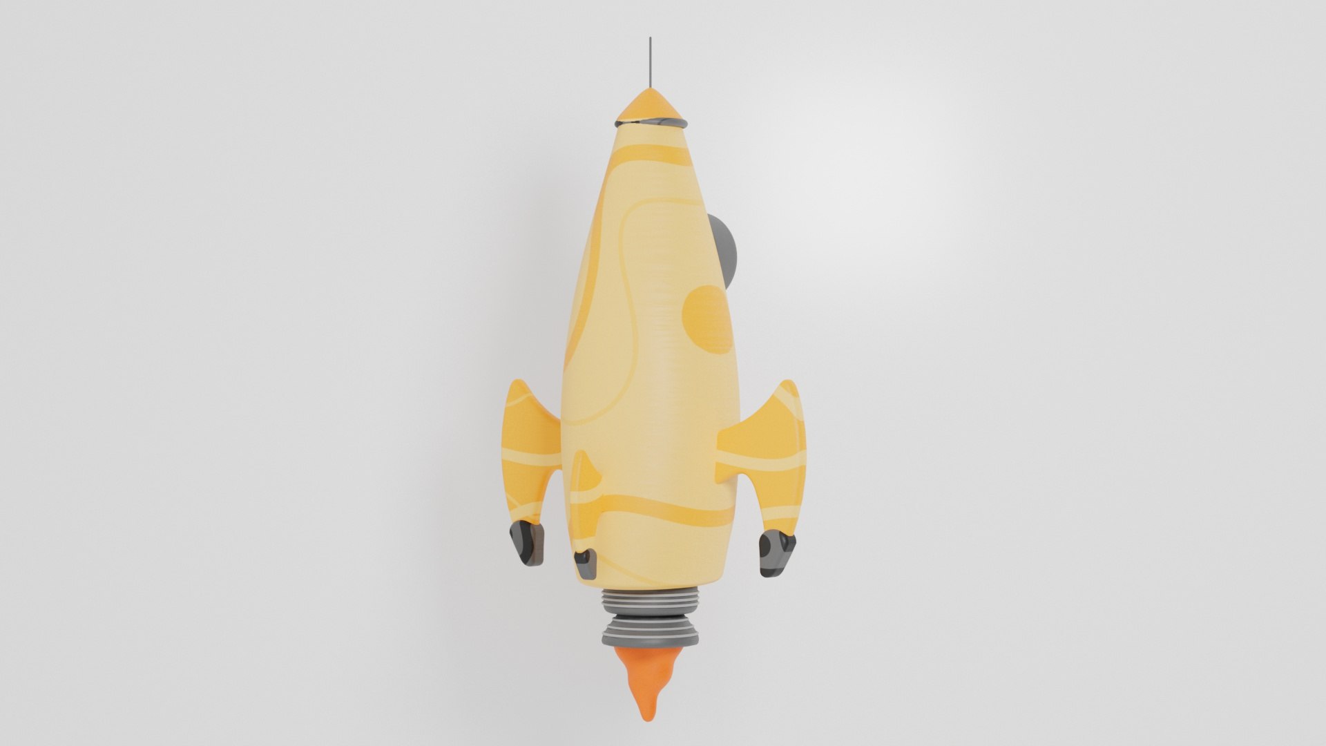 Colorful And Cute Rocket 3D - TurboSquid 1966661