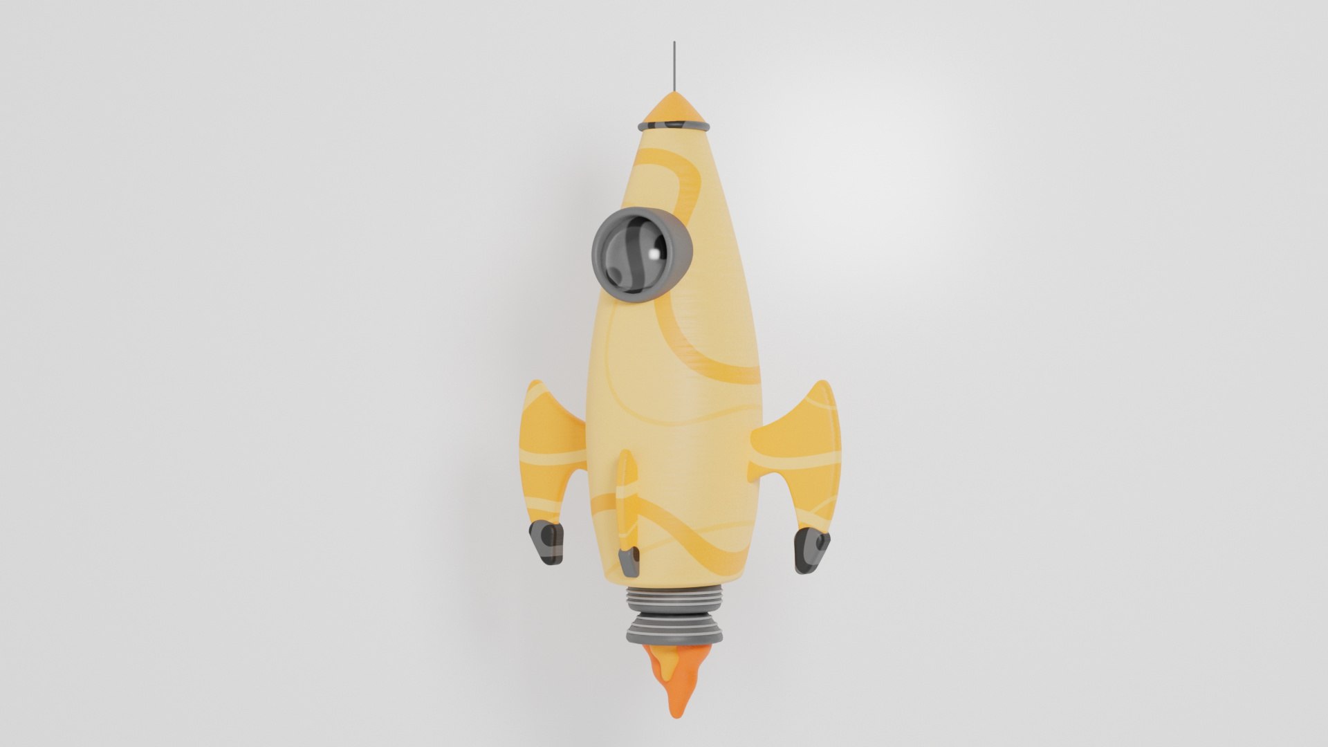 Colorful And Cute Rocket 3D - TurboSquid 1966661