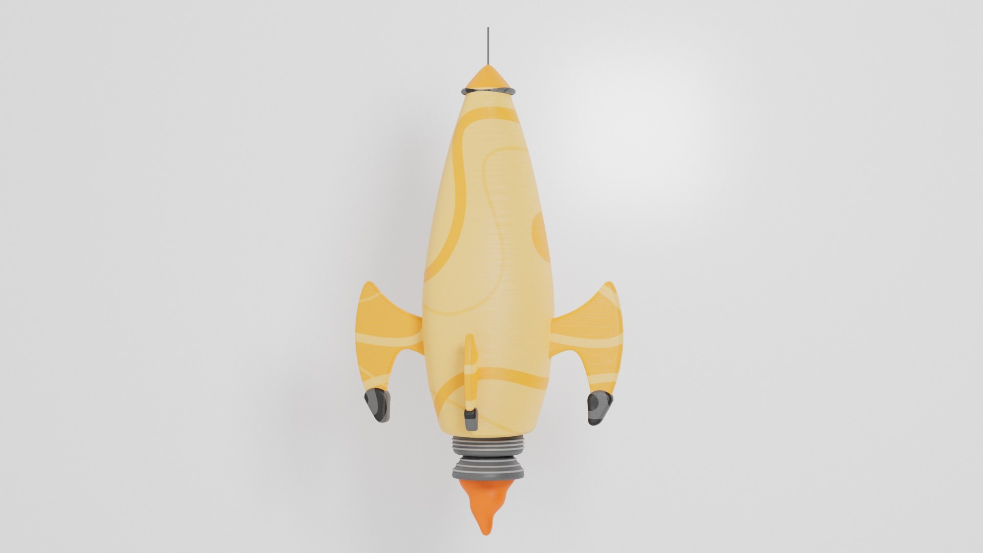 Colorful And Cute Rocket 3D - TurboSquid 1966661