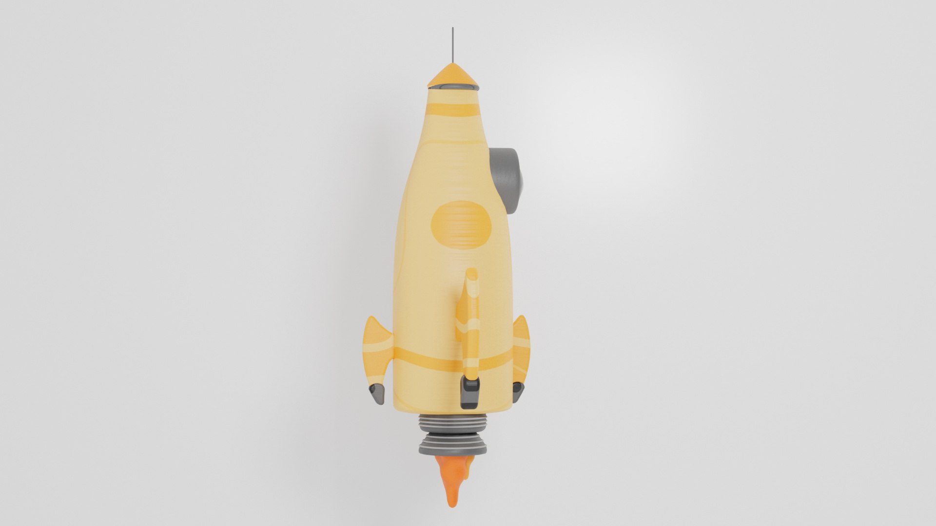 Colorful And Cute Rocket 3D - TurboSquid 1966661