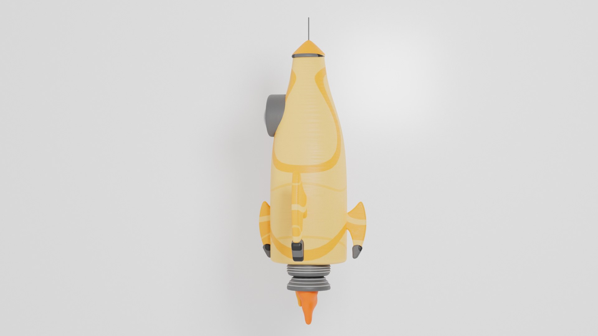 Colorful And Cute Rocket 3D - TurboSquid 1966661