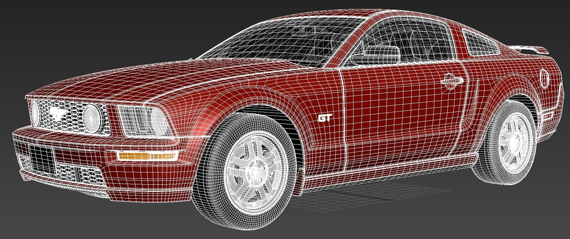 Ford Mustang GT 2005 3D Model - TurboSquid 2224186
