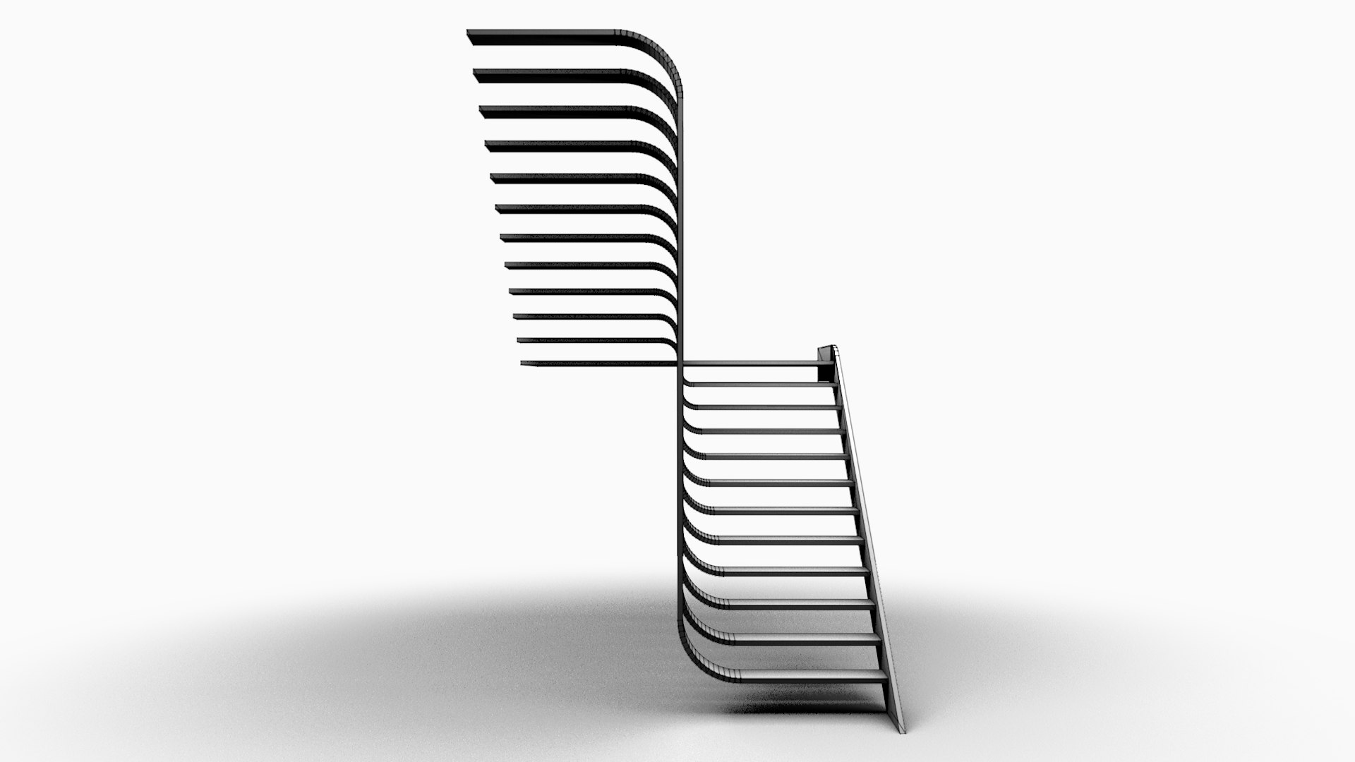 3D Model Stairs Flow - TurboSquid 1556770