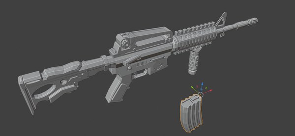 3D gun - TurboSquid 1557791