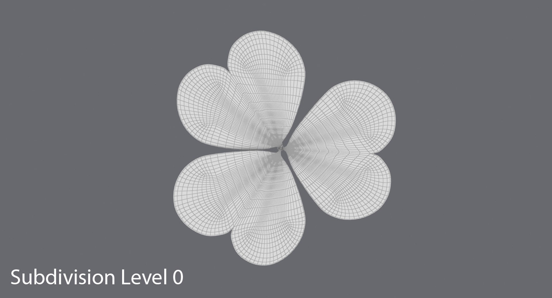 clover single standing 3d model