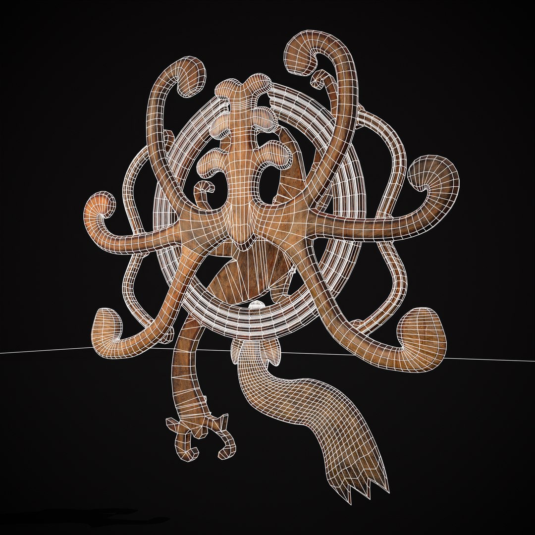 3D Wood Phoenix Relief Model - TurboSquid 2201130