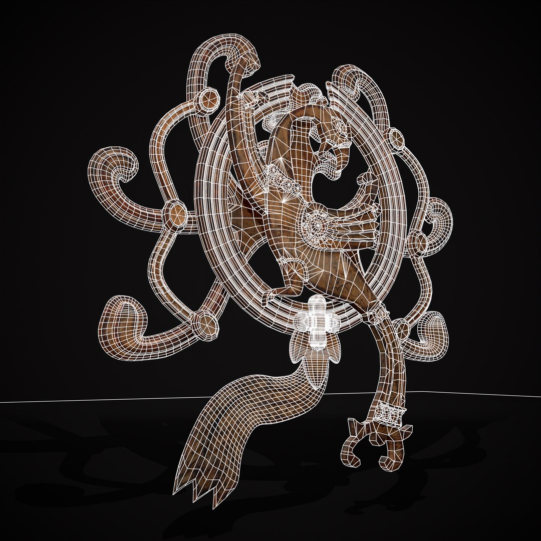 3D Wood Phoenix Relief Model - TurboSquid 2201130