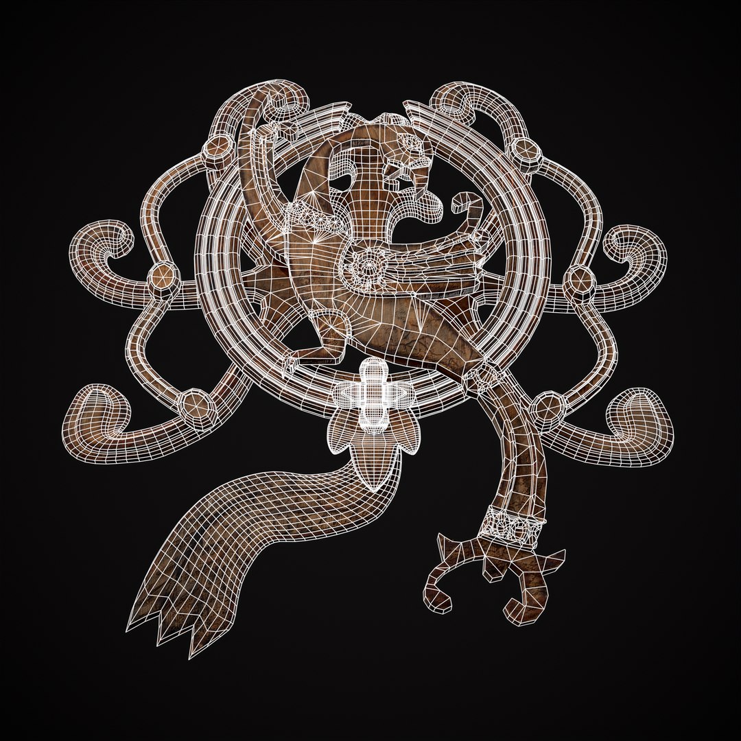 3D Wood Phoenix Relief Model - TurboSquid 2201130
