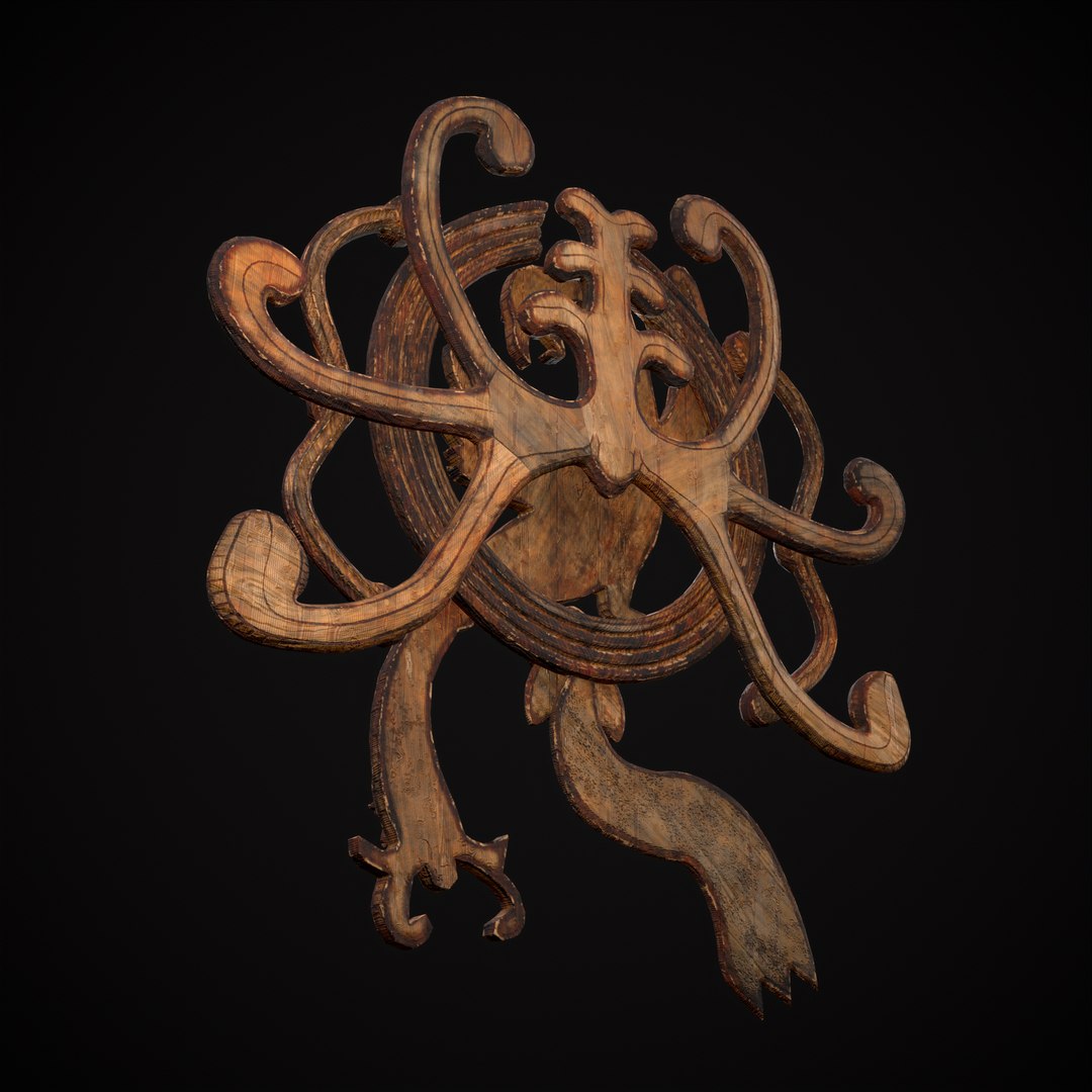 3D Wood Phoenix Relief Model - TurboSquid 2201130