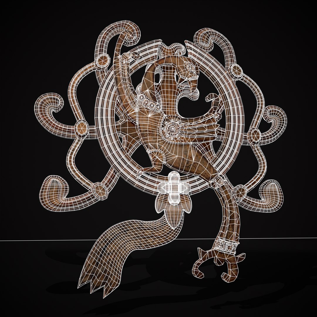 3D Wood Phoenix Relief Model - TurboSquid 2201130