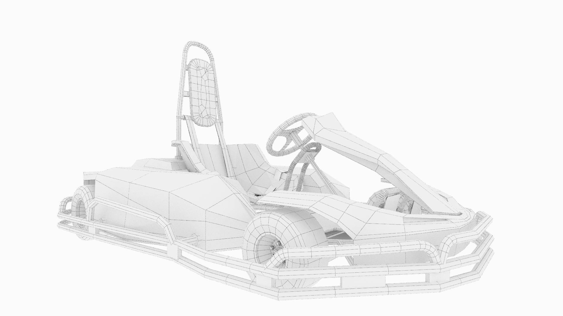 3D Rigged Go Kart - TurboSquid 1966451