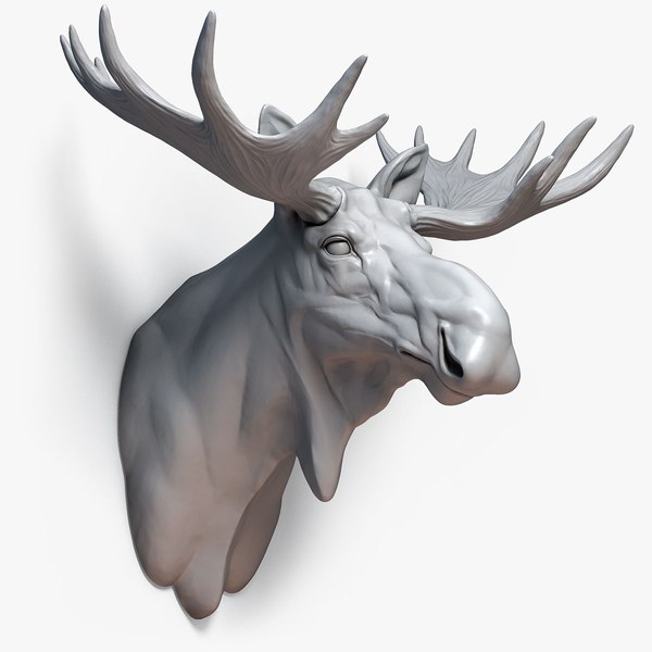 modelo 3d s-moose-m-head-STL - TurboSquid 1773559